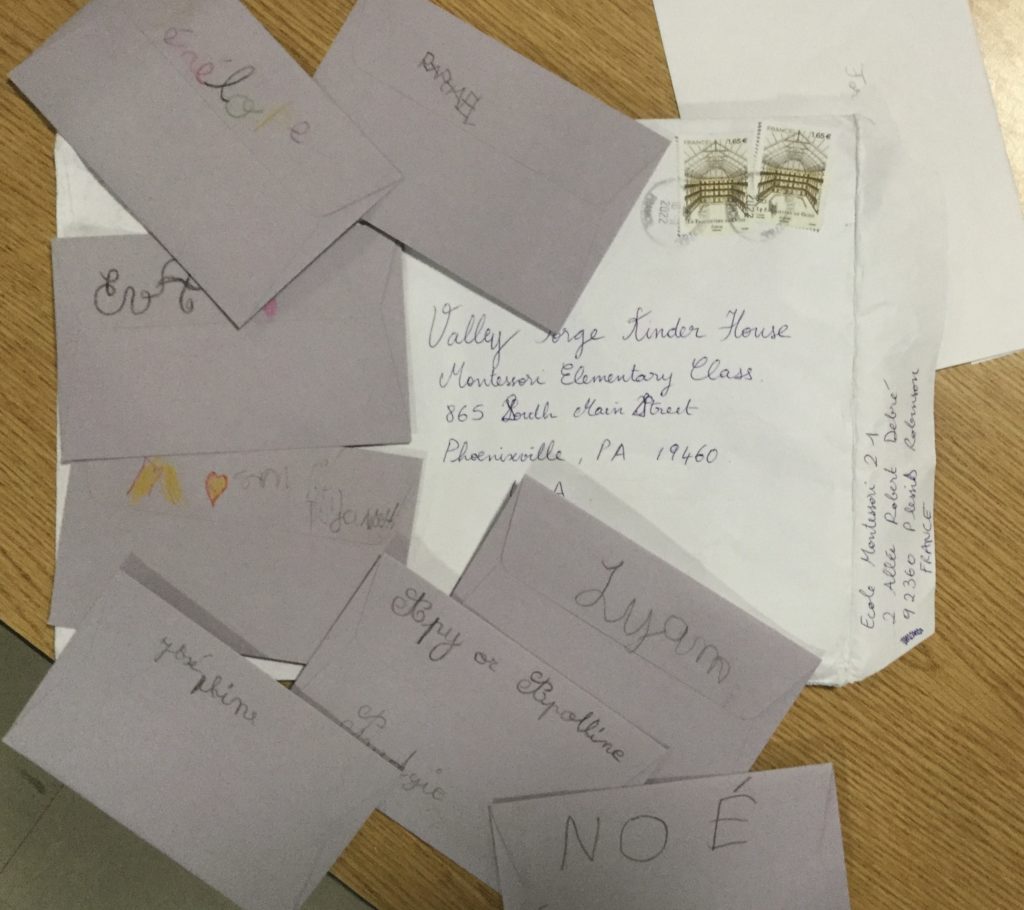 Pen Pals: Crossing the Curriculum and the World - VFKH Montessori School